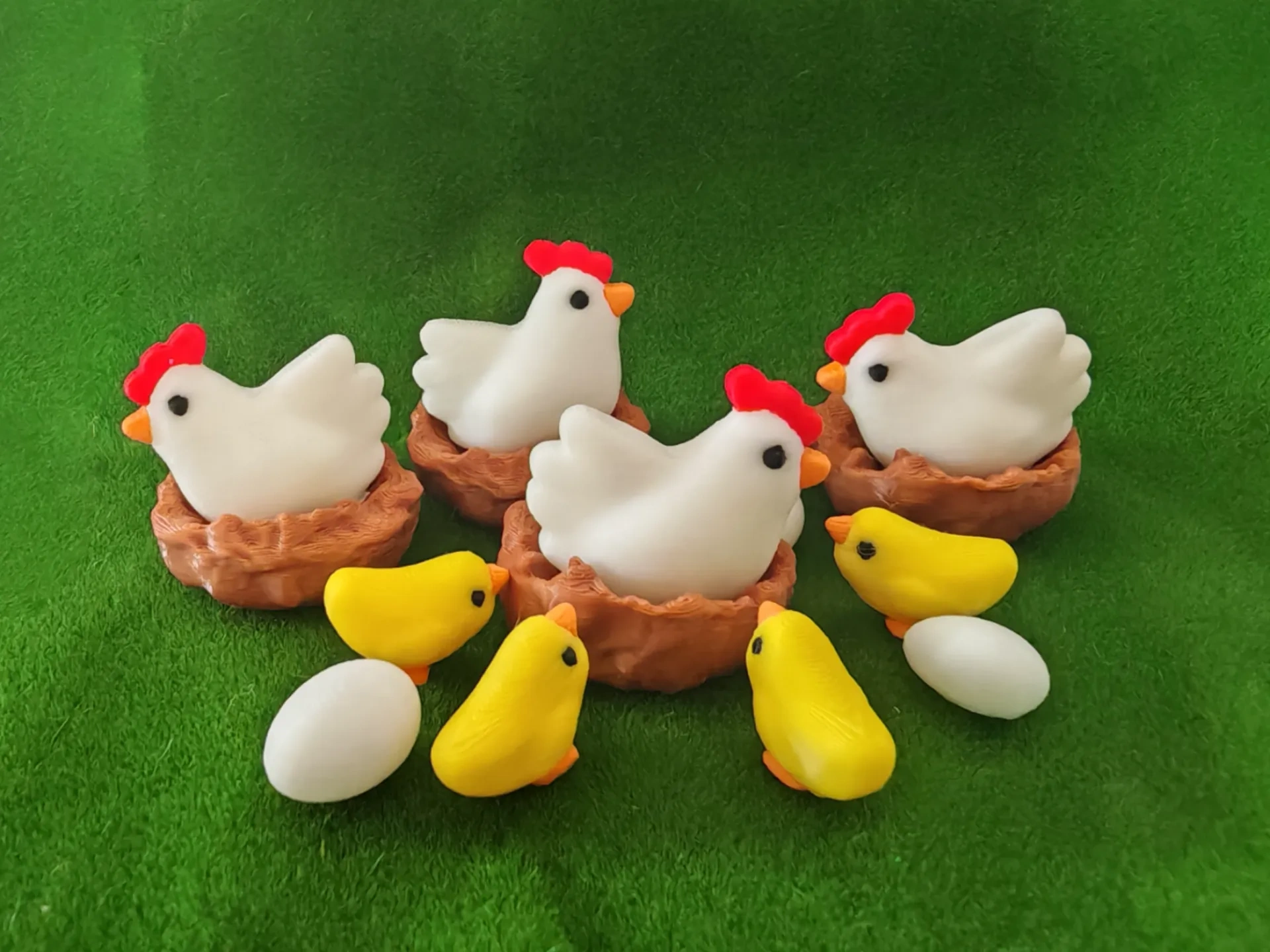 Adorable Miniature Chicken Family Figurines by kucell MakerWorld ...