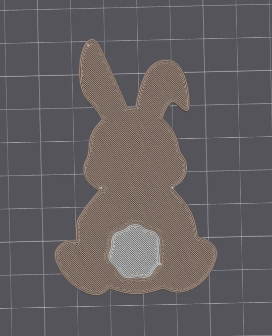 Easter rabbit on stick by Okamisu - MakerWorld