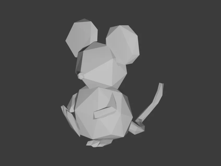 Cute Low Poly Mouse by Nottrex - MakerWorld