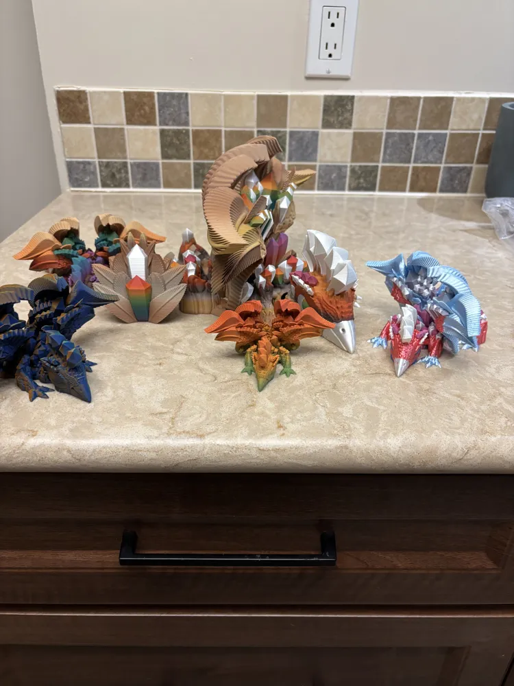 Crystal Turkey Dragon by iBrawn3D MakerWorld: Download Free 3D Models