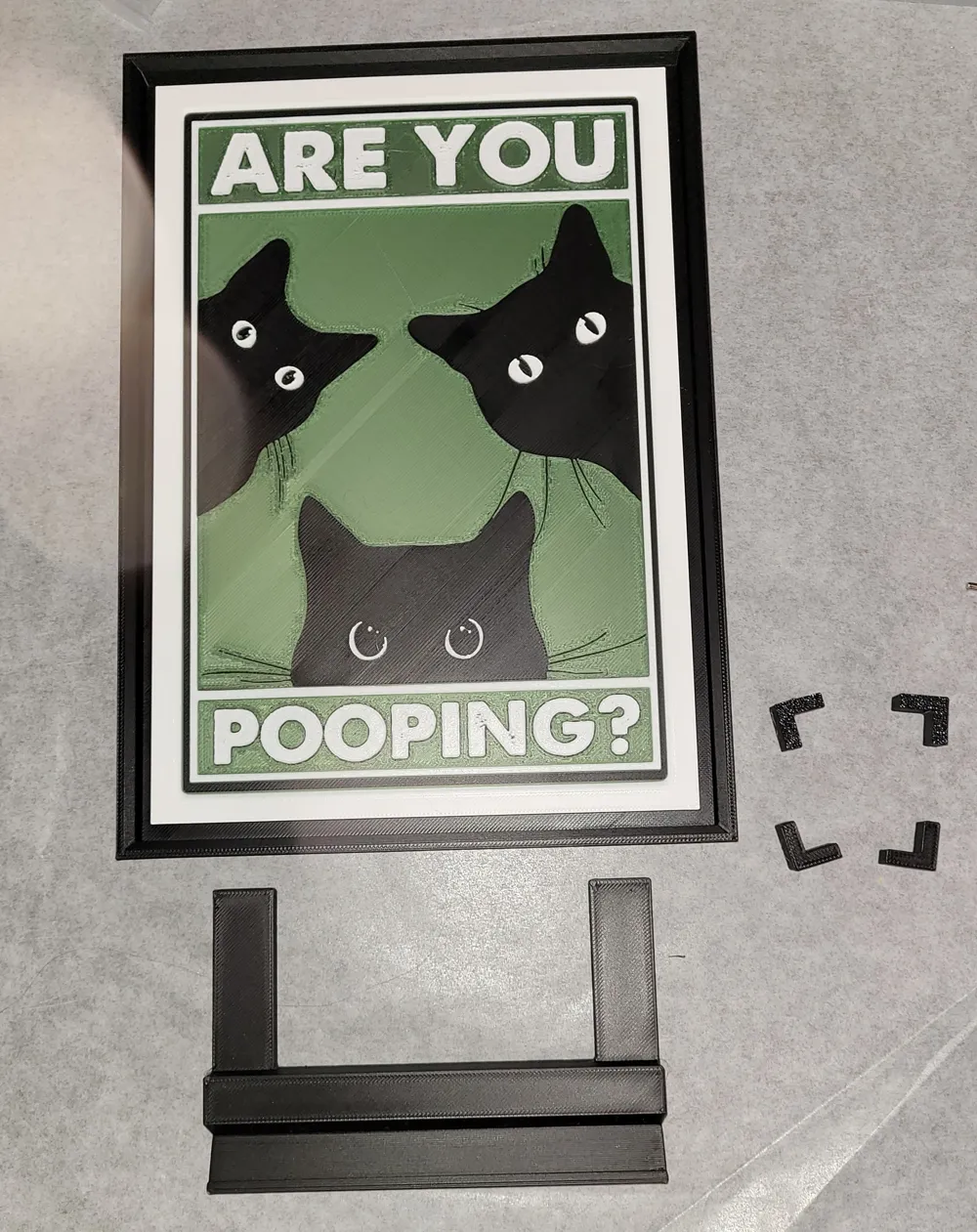 Are you Pooping Bathroom Sign - Free 3D Print Model - MakerWorld