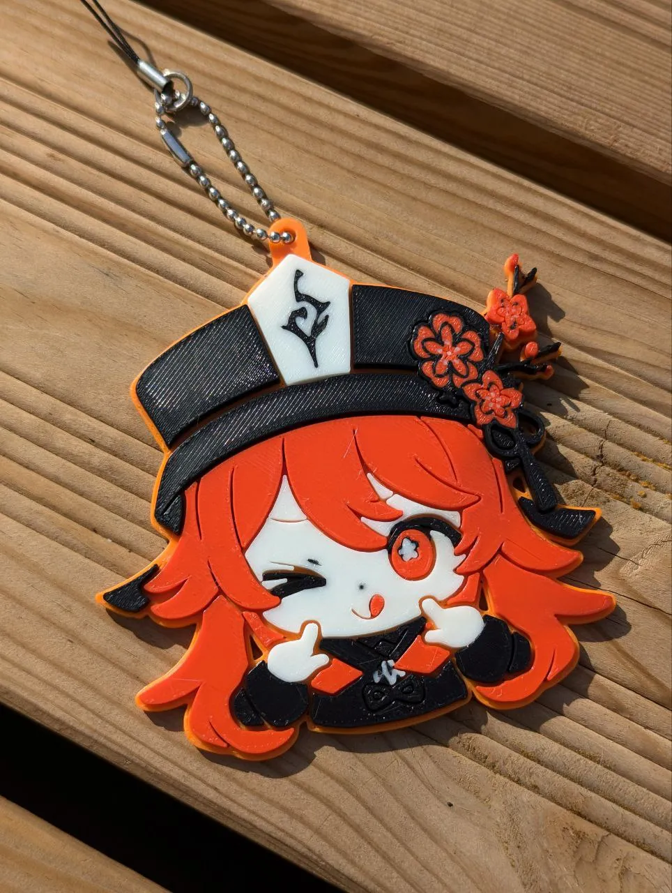 [Genshin Impact] Hu Tao Keychain by Joan - MakerWorld