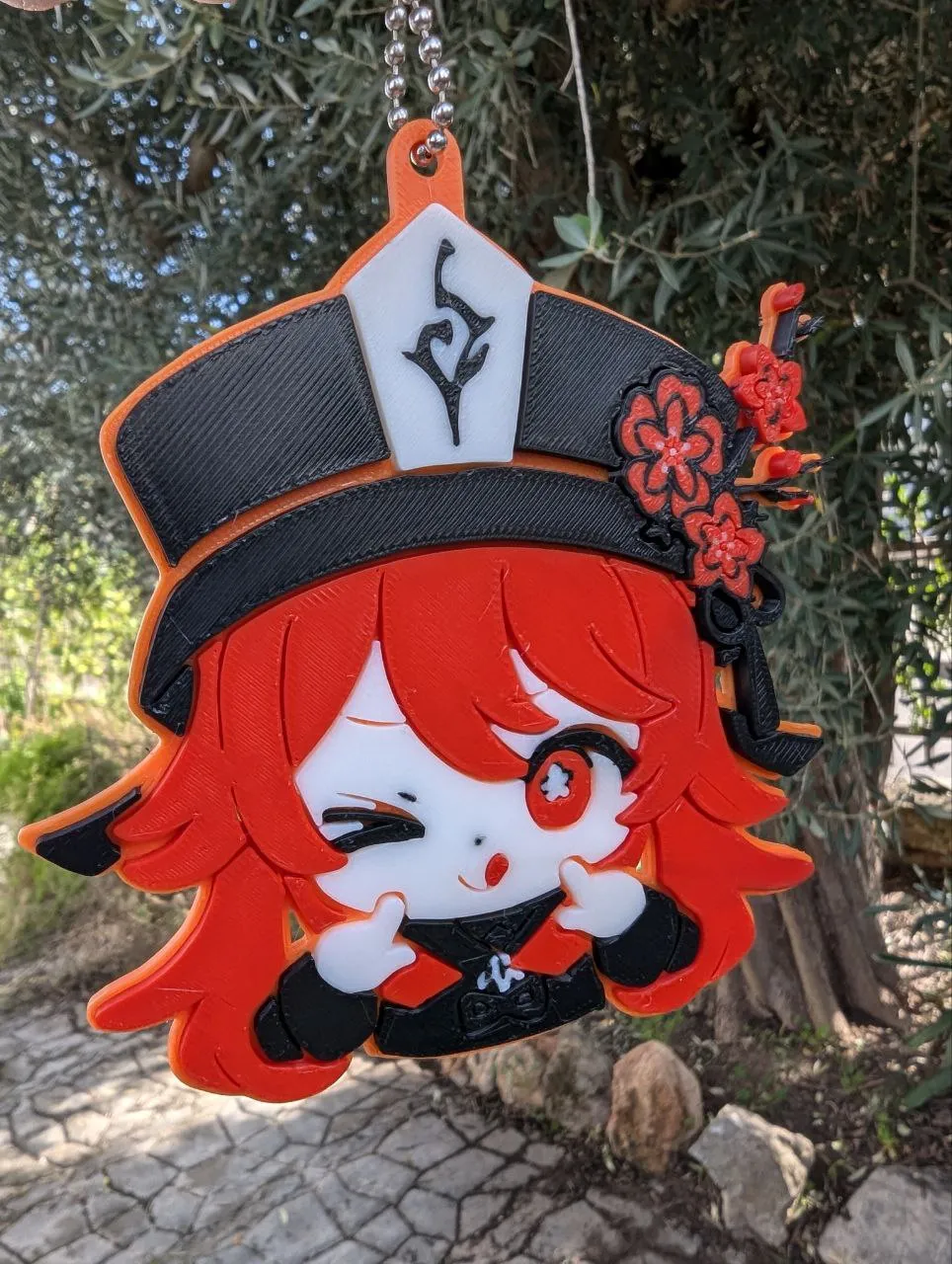 [Genshin Impact] Hu Tao Keychain by Joan - MakerWorld