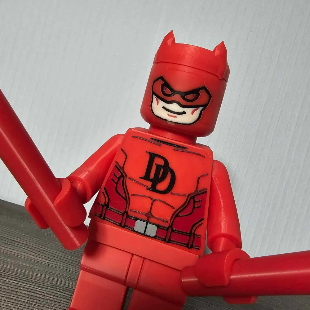 Big Brick * Daredevil * Super Heroes * (~ 22 cm) by cBoLsmUiEc - MakerWorld