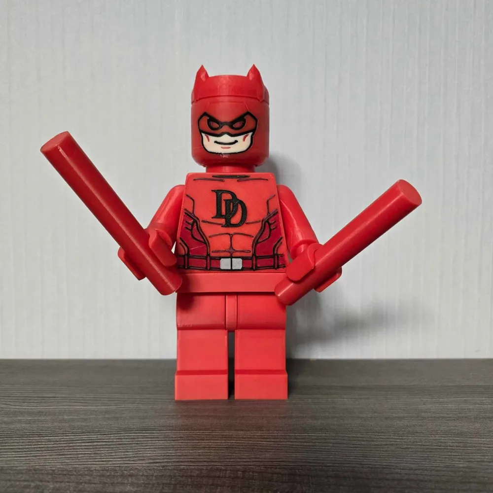 Big Brick * Daredevil * Super Heroes * (~ 22 cm) by cBoLsmUiEc - MakerWorld