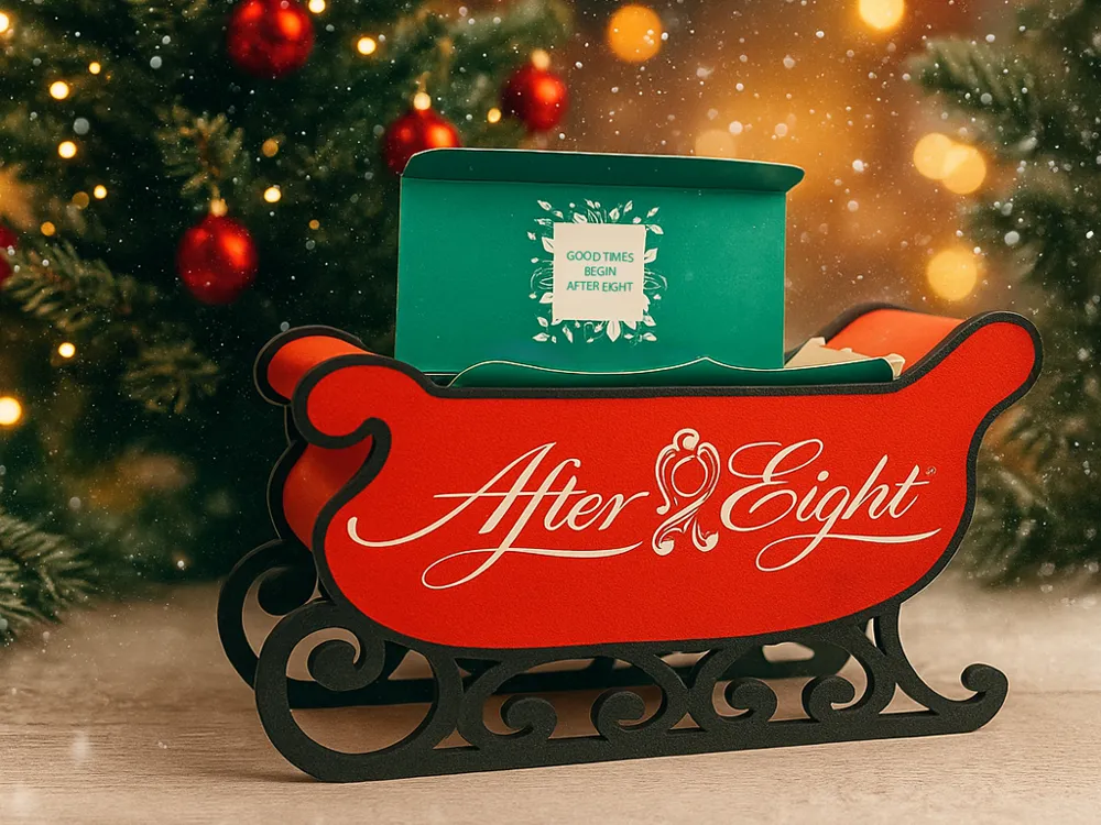 After Eight Christmas Sleigh - Free 3D Print Model - MakerWorld