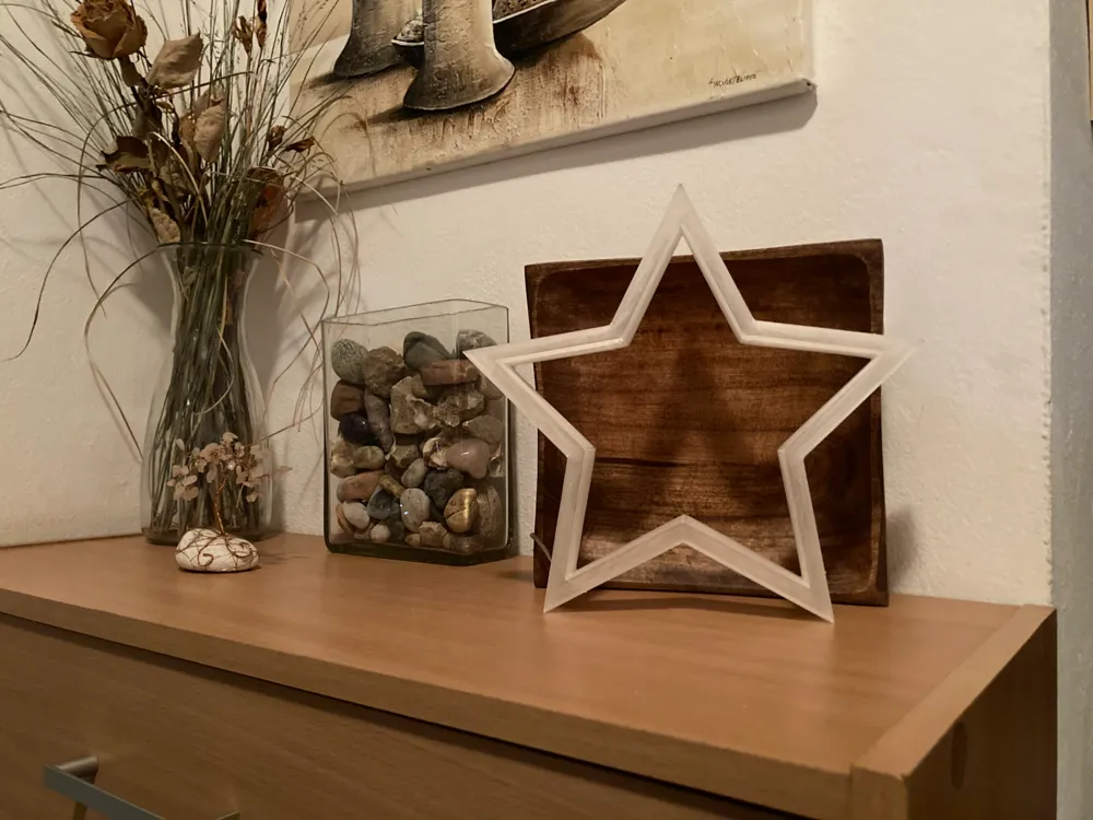 Xmas Star Frame lightbox by CreativeDesign3D - MakerWorld