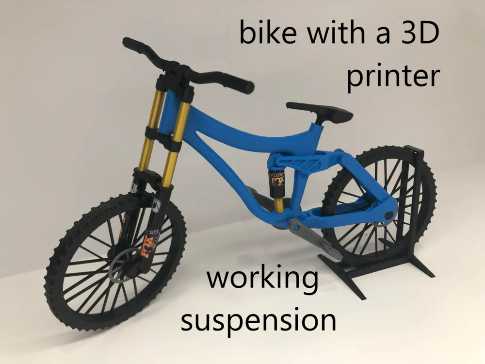 mountain bike model (with working suspension) - Free 3D Print Model ...