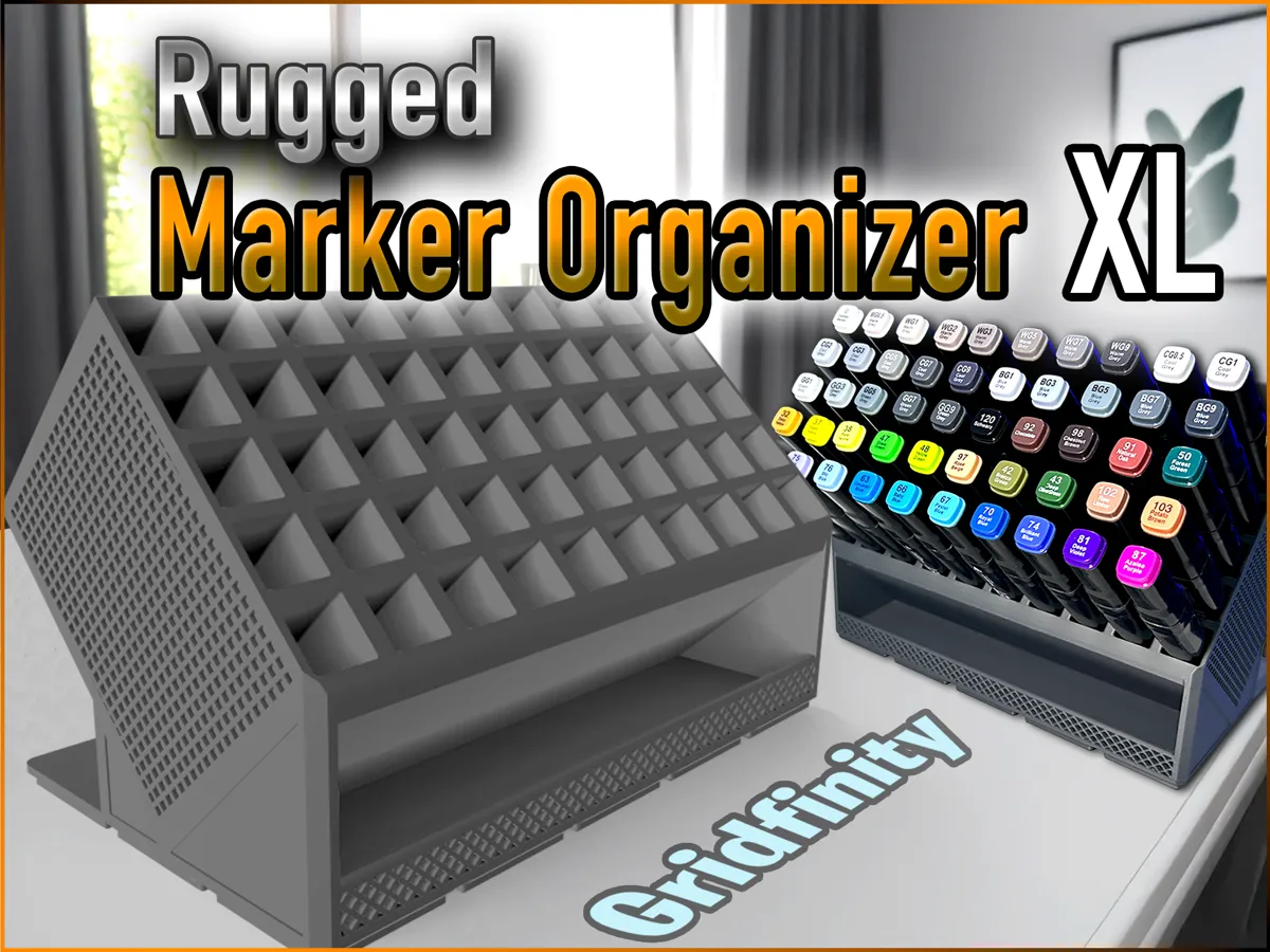 Rugged Alcohol Marker Organizer by K2_Kevin MakerWorld: Download Free ...