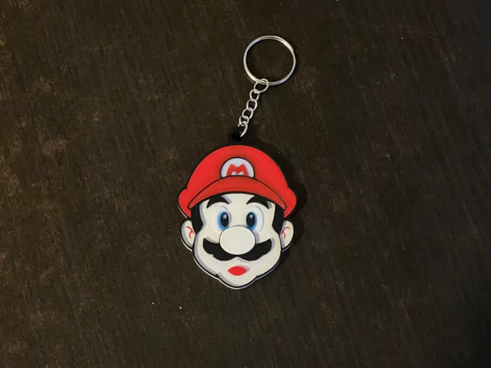 Super Mario Keyring / Keychain (Dual Sided) by CherrysCollection ...