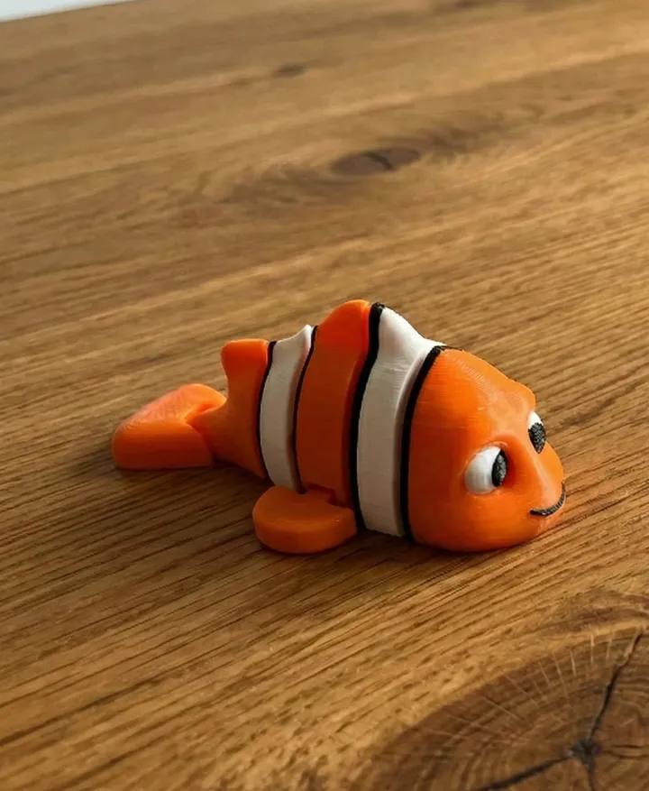Articulated Clownfish - Cute Flexi Ocean Friend - Free 3D Print Model ...