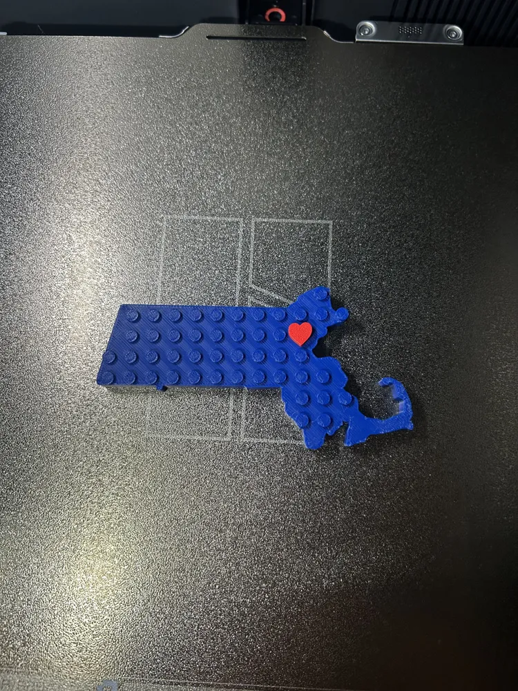 Legos Massachusetts Magnet mit beweglichem Herz – Kostenloses 3D ...