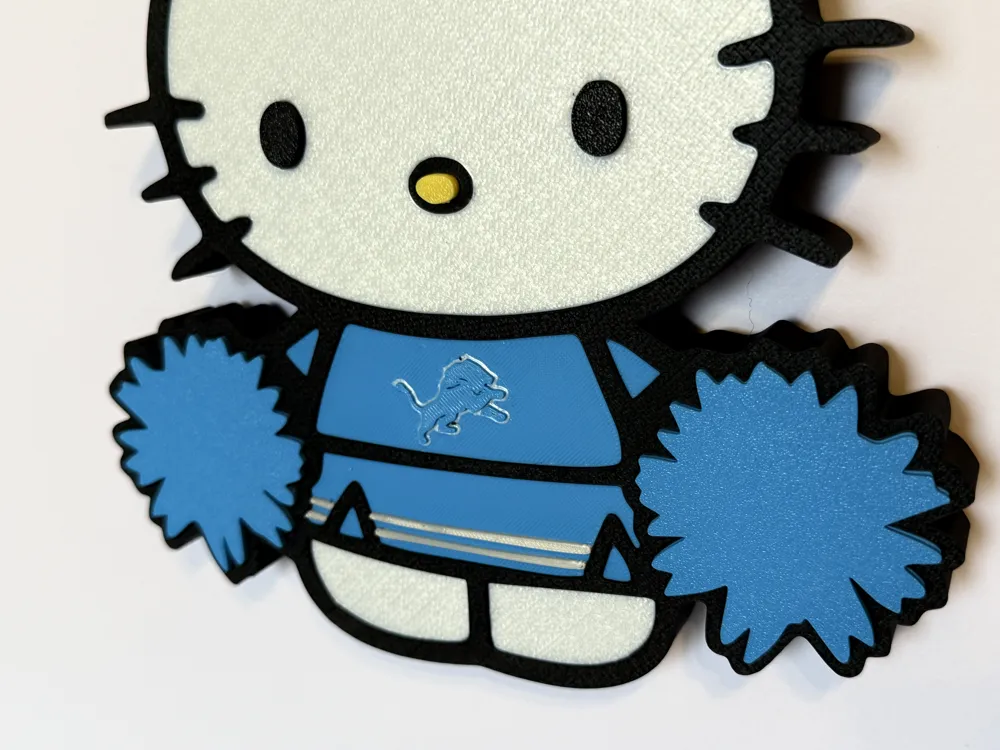 Detroit Lions Hello Kitty Rally Chain by DCREBELS MakerWorld: Download ...