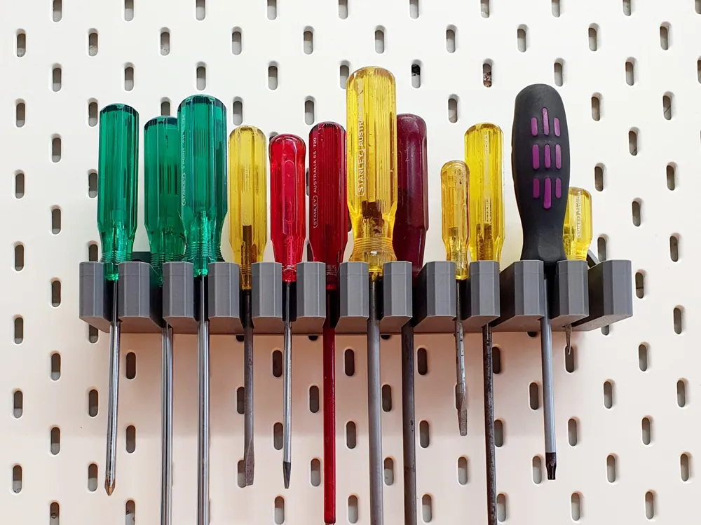 Pegboard-Wall-Skadis Screwdriver Holder by maxv MakerWorld: Download ...