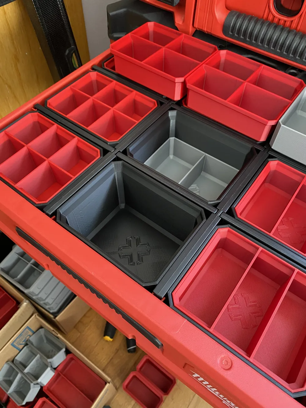 MILWAUKEE PACKOUT - 3 DRAWER NESTING BINS - Free 3D Print Model ...