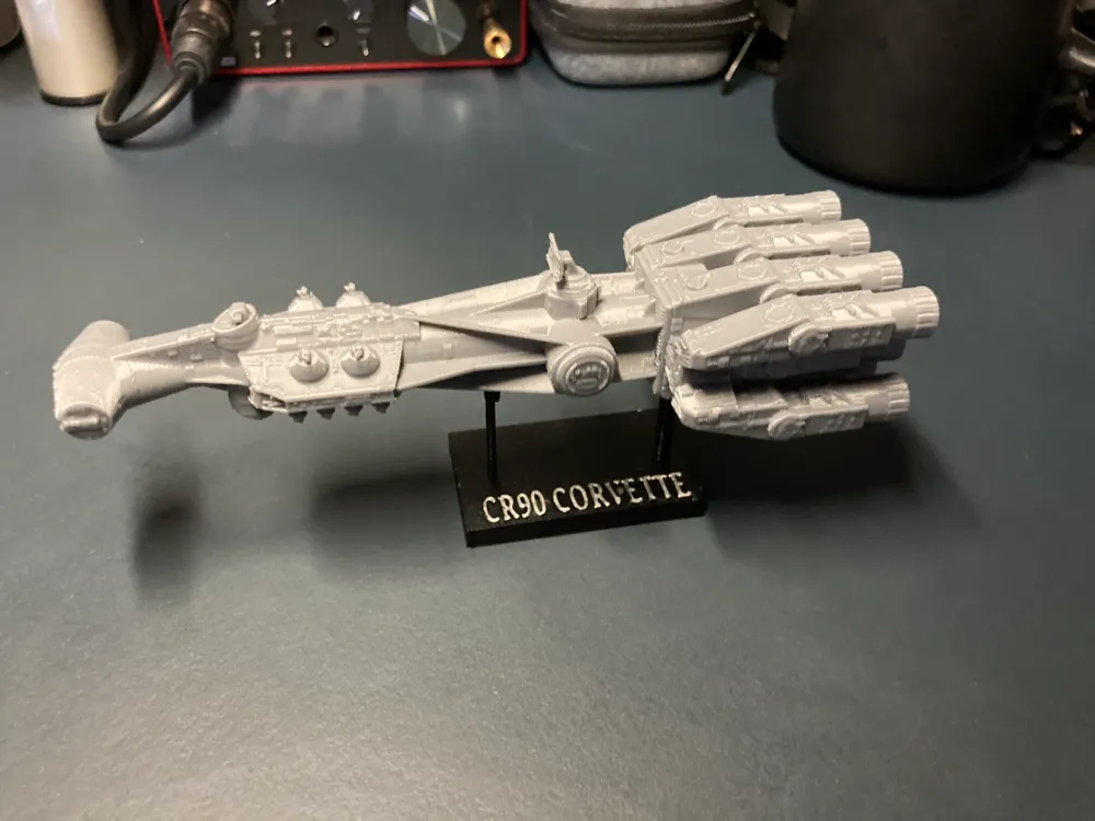 Stand for Star Wars CR90 Corvette Model - 1:1000 scale by radguyjohn ...