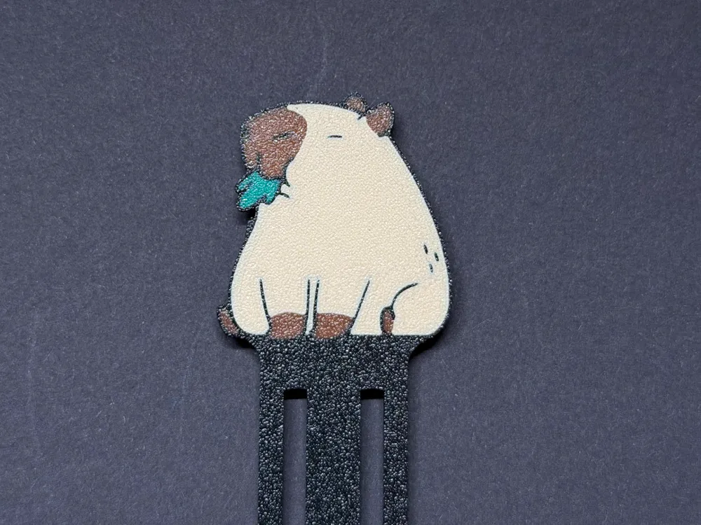 Capybara bookmark eating - Free 3D Print Model - MakerWorld