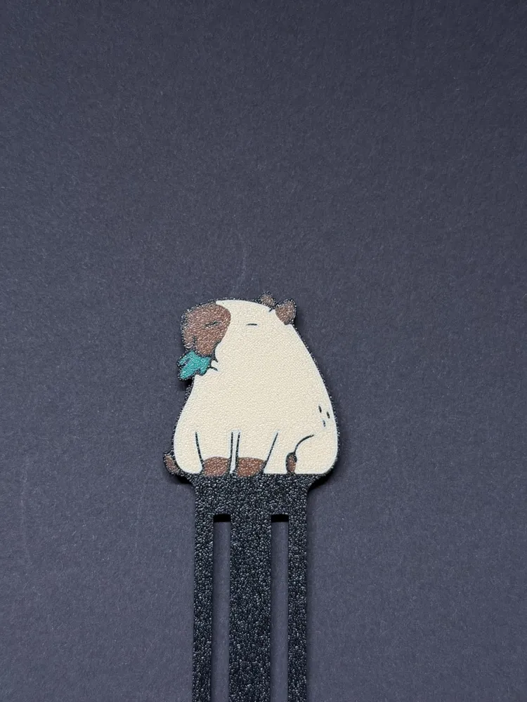 Capybara bookmark eating - Free 3D Print Model - MakerWorld