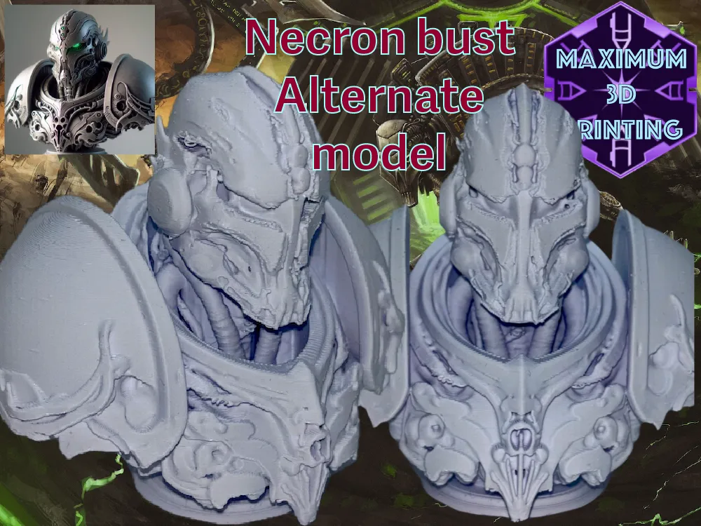 Alternative Necron bust, 40K, - Free 3D Print Model - MakerWorld