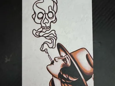 Smoke & Saffron HueForge - Free 3D Print Model - MakerWorld