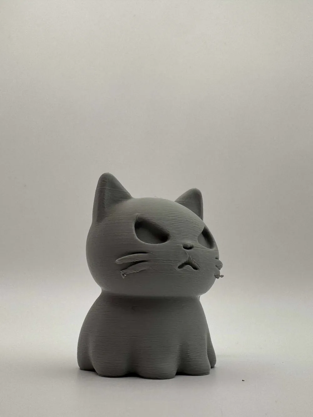 Grumpy Chibi Cat Figurine by humilak MakerWorld: Download Free 3D Models