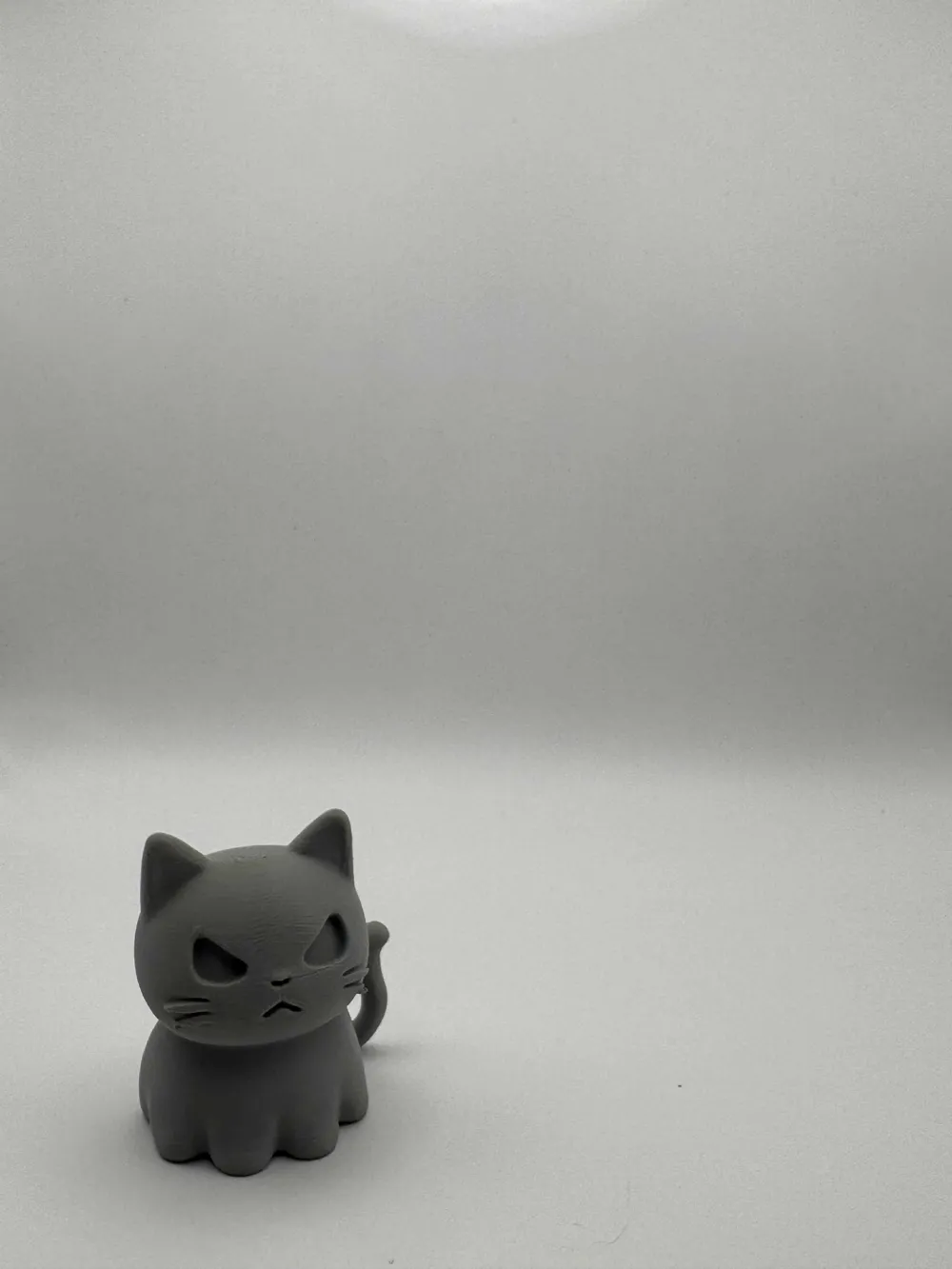 Grumpy Chibi Cat Figurine by humilak MakerWorld: Download Free 3D Models