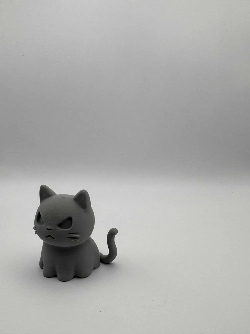 Grumpy Chibi Cat Figurine by humilak MakerWorld: Download Free 3D Models