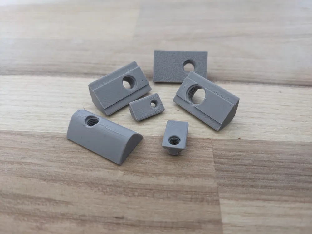 Extruded Aluminum Profile Nut Collection by Tycho Design MakerWorld ...