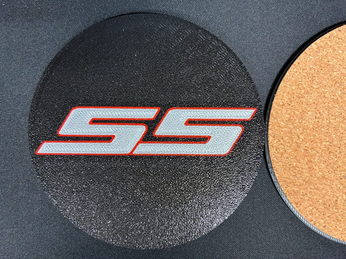Chevrolet SS Logo Coaster by Galaxy3DPrinting MakerWorld: Download Free ...