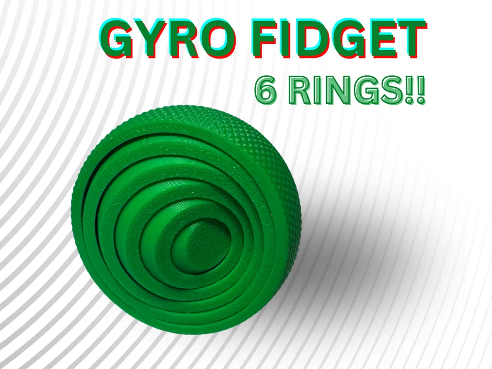 Gyro Fidget Toy with 6 rings by Sander - MakerWorld