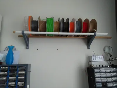 Filament Rack for Aluminium Bars Remixed by TheCableGuy96 - MakerWorld