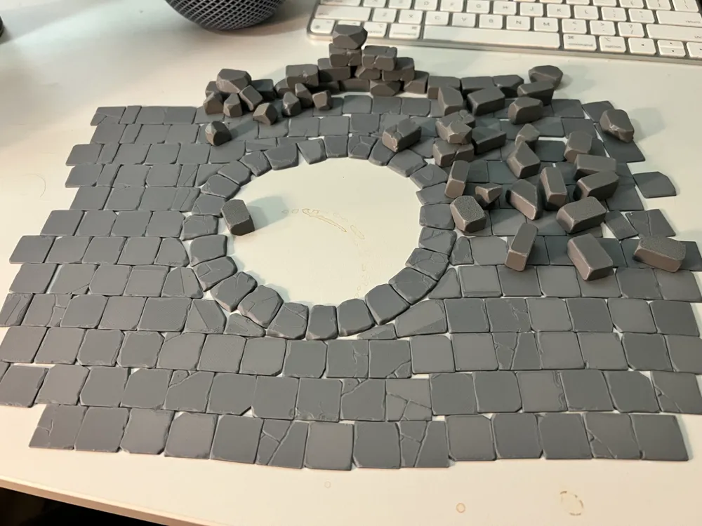 modular floor tile circular by byH - MakerWorld