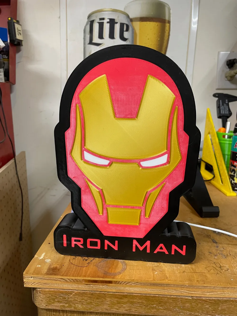 Iron man Led Light Box by Websters Creations - MakerWorld
