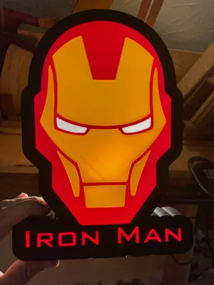 Iron man Led Light Box by Websters Creations - MakerWorld