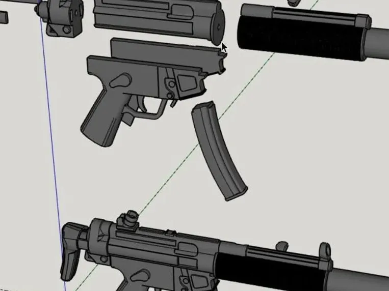 Prop MP5 Gun - Free 3D Print Model - MakerWorld