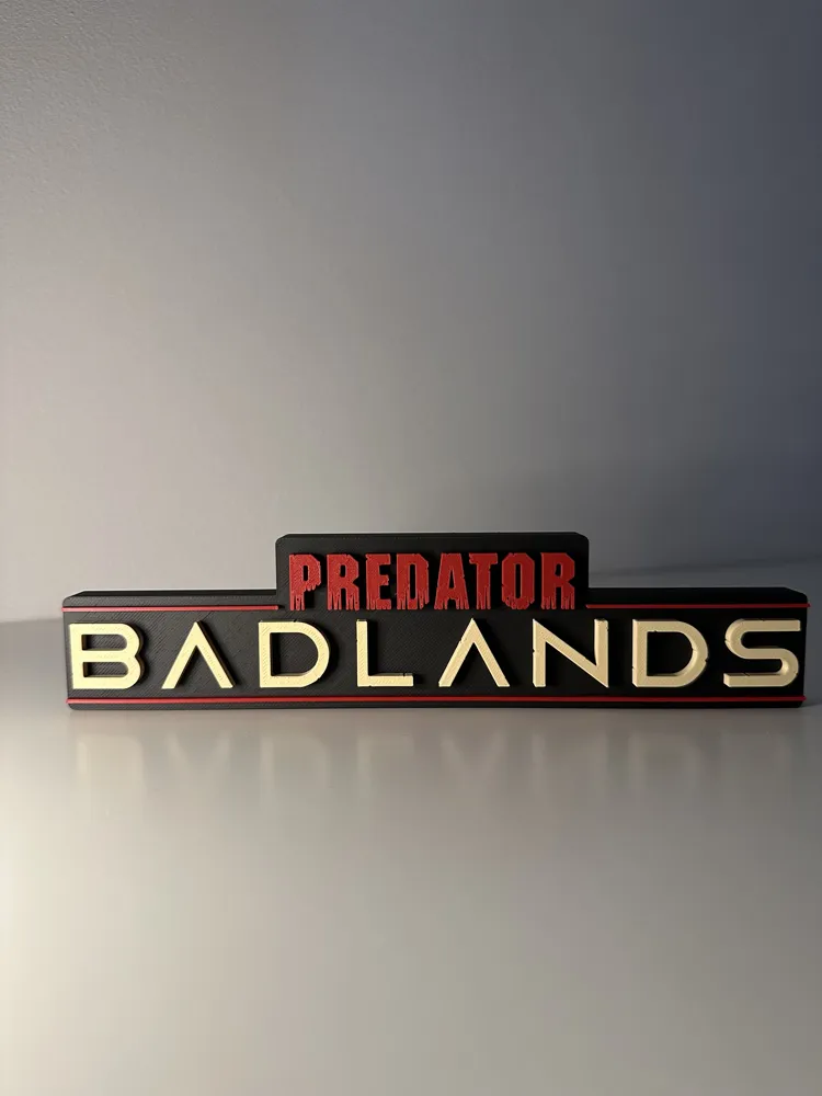 Predator Badlands logo by Ondra7 MakerWorld: Download Free 3D Models
