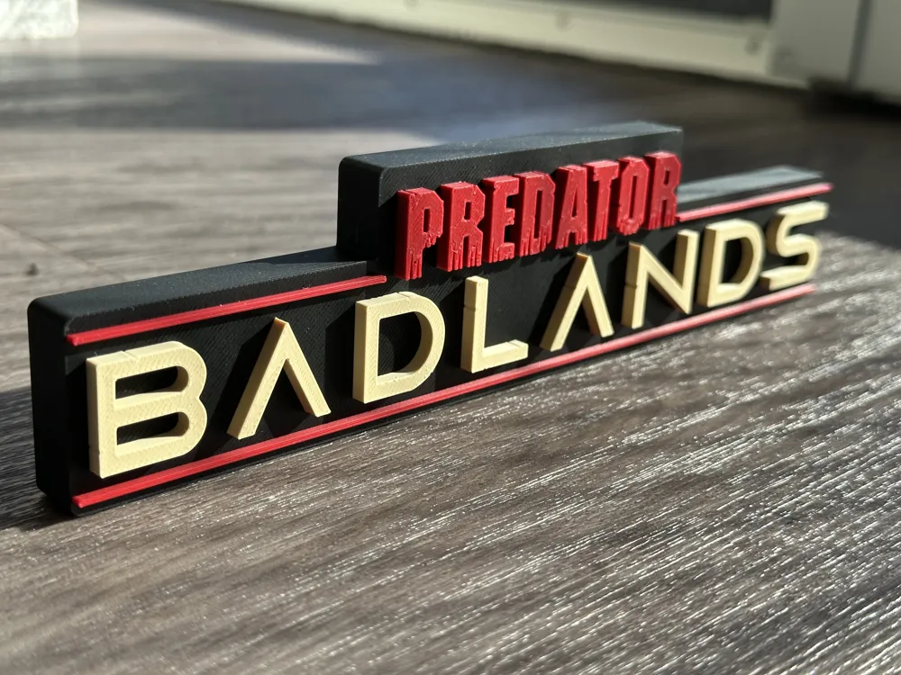 Predator Badlands logo by Ondra7 MakerWorld: Download Free 3D Models