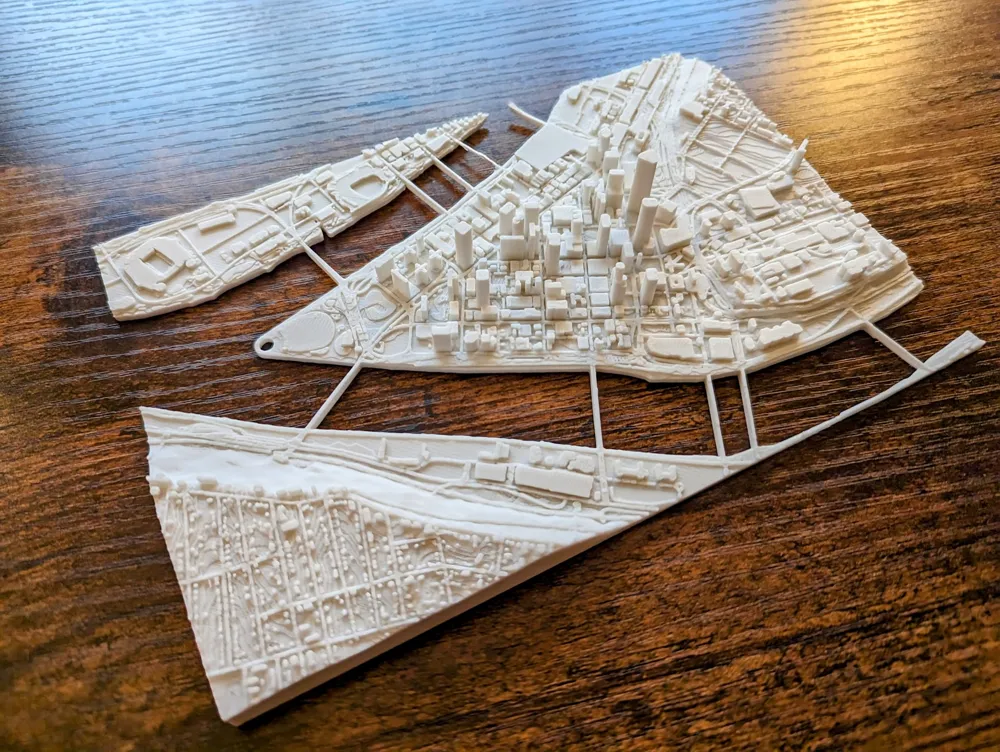 Pittsburgh Pennsylvania 3D Miniature - Free 3D Print Model - MakerWorld