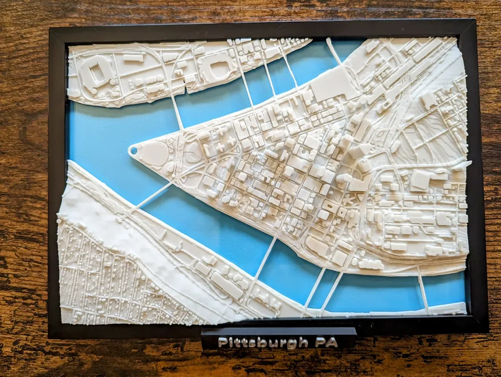 Pittsburgh Pennsylvania 3D Miniature by jarvizar MakerWorld: Download ...