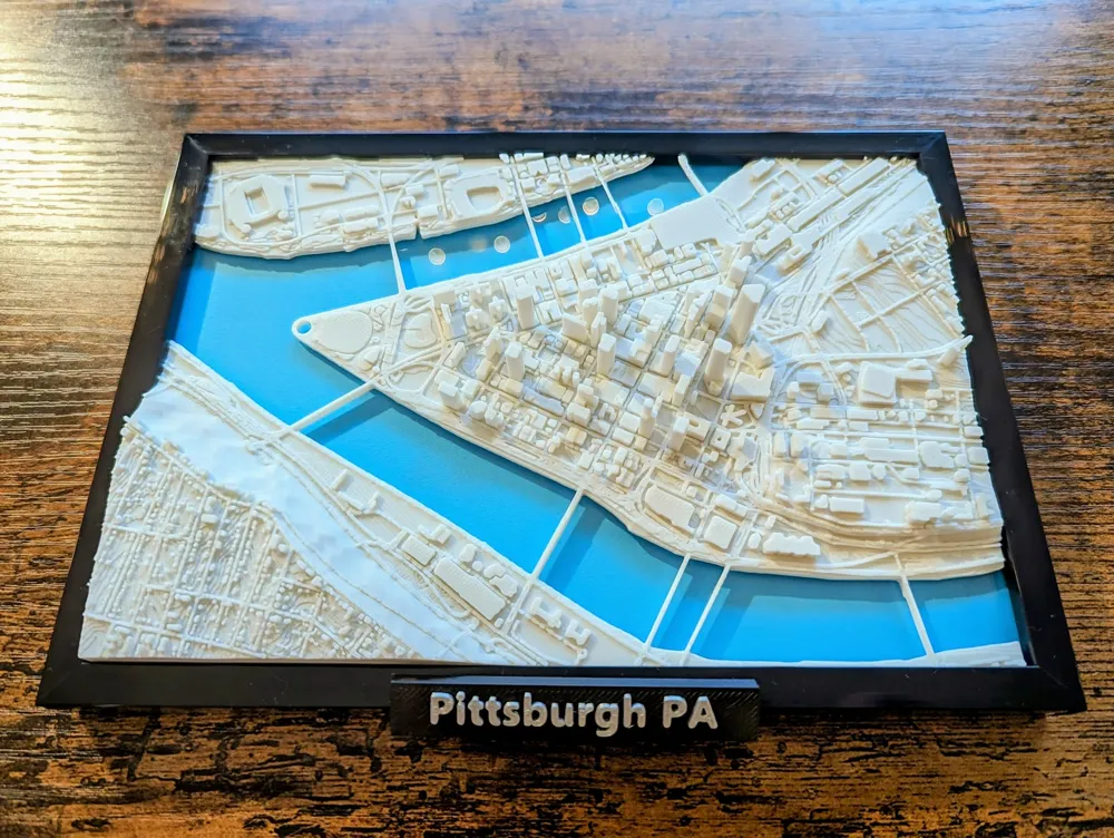 Pittsburgh Pennsylvania 3D Miniature by jarvizar MakerWorld: Download ...