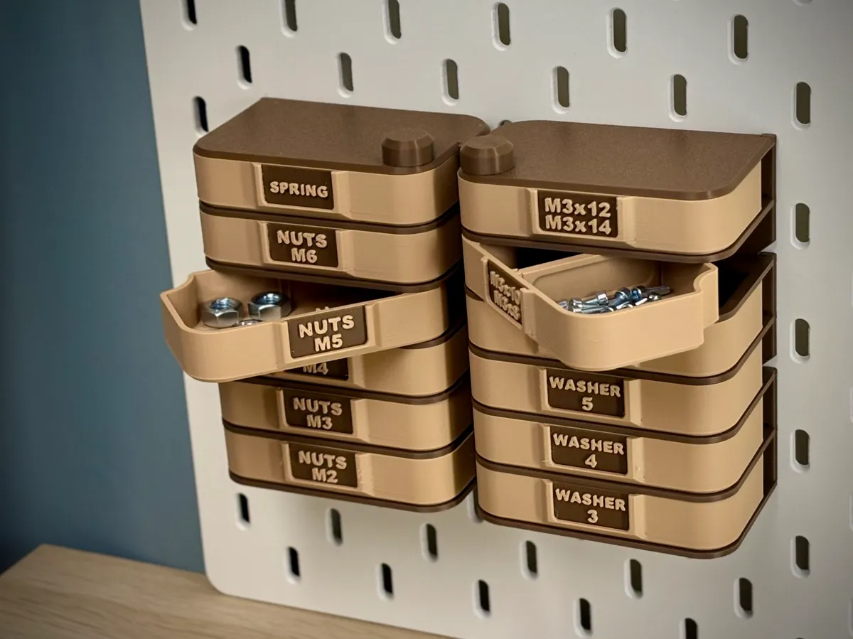 Skadis Modular Storage Organizer | Storage Box - Free 3D Print Model - MakerWorld