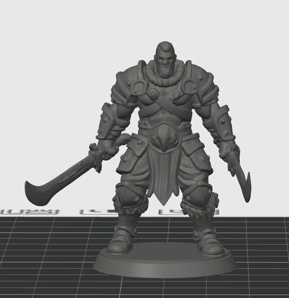 DND Fighter figure - Free 3D Print Model - MakerWorld