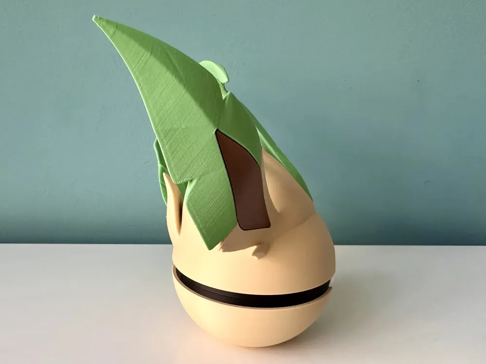 Leafeon Ball - Pokemon - Pokeball Functional - Free 3D Print Model ...