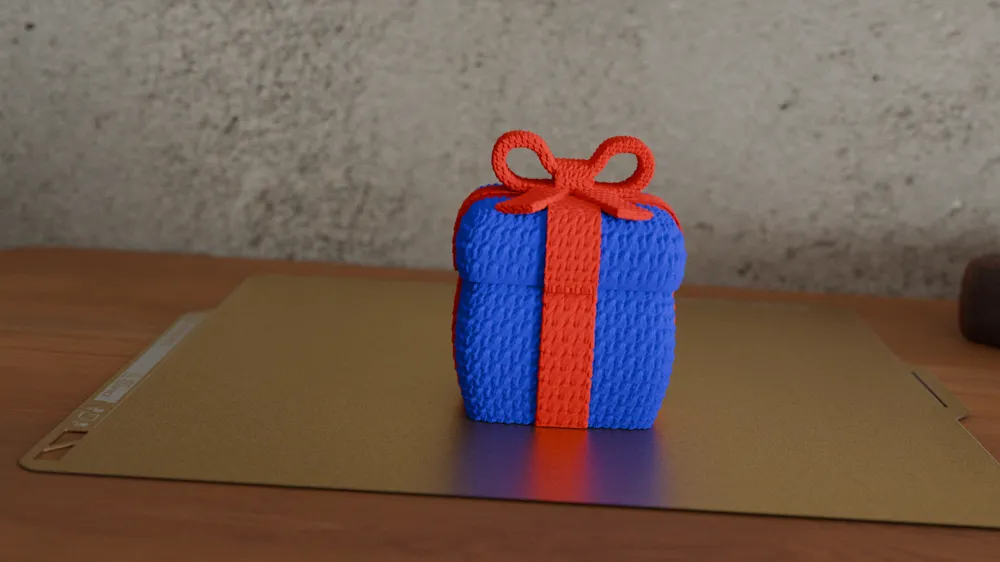 Christmas Gift Box Crochet - Free 3D Print Model - MakerWorld