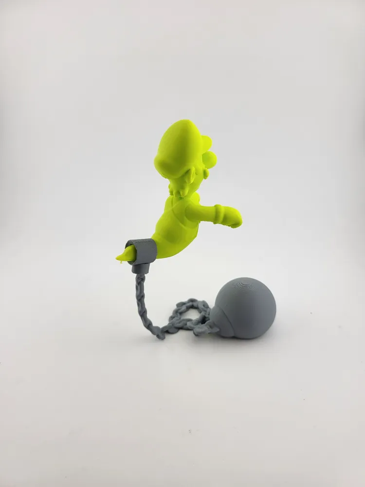 Ghost Luigi Mansion Chain Figure – Floating Spirit - Free 3D Print ...