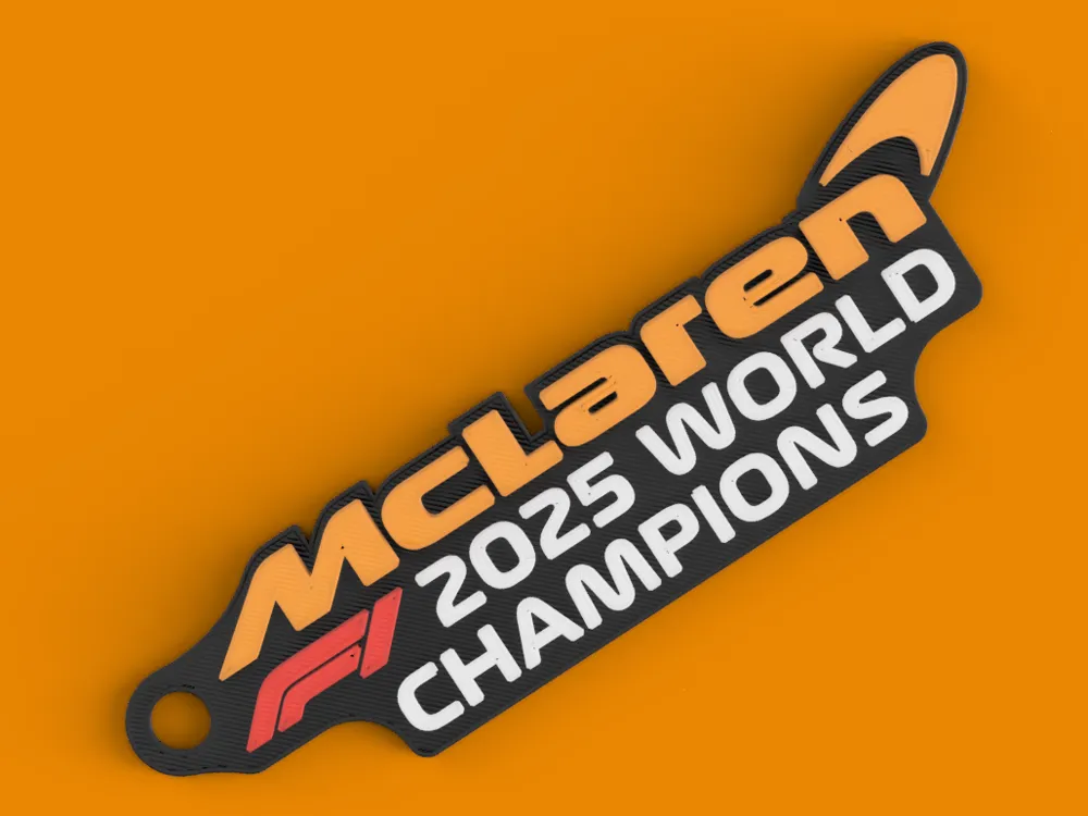 McLaren F1 Team 2025 F1 World Champions Keychain by Marcus MakerWorld ...