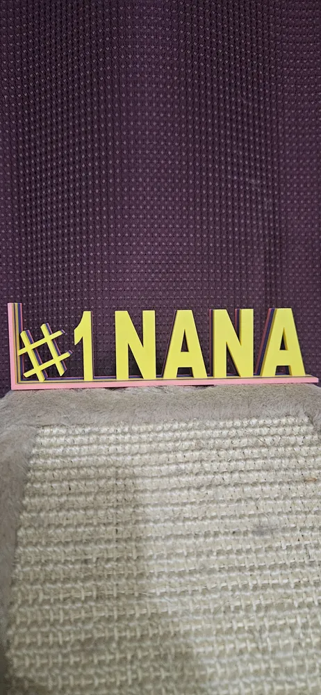 #1 Nana 3D Text by Warnock WaresMakerWorld: Download Free 3D Models