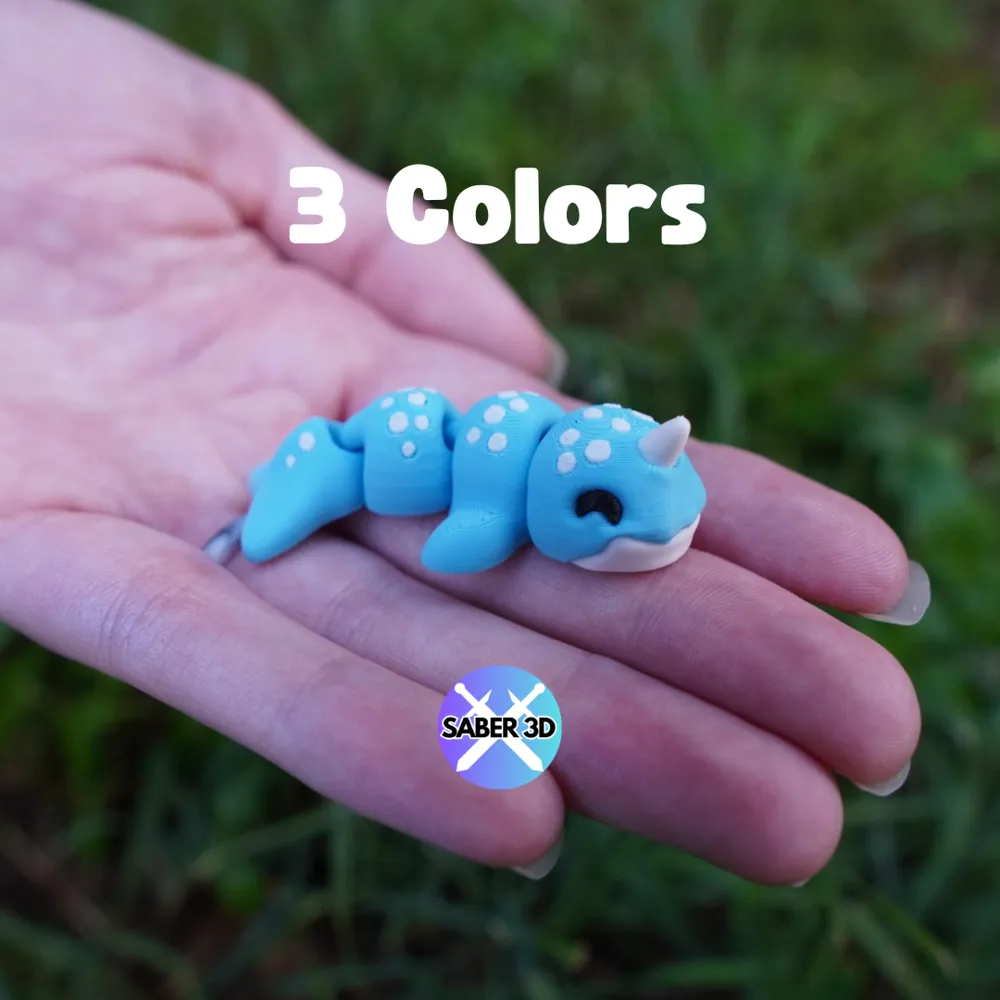Mini Articulated Narwhal by Saber3D MakerWorld: Download Free 3D Models