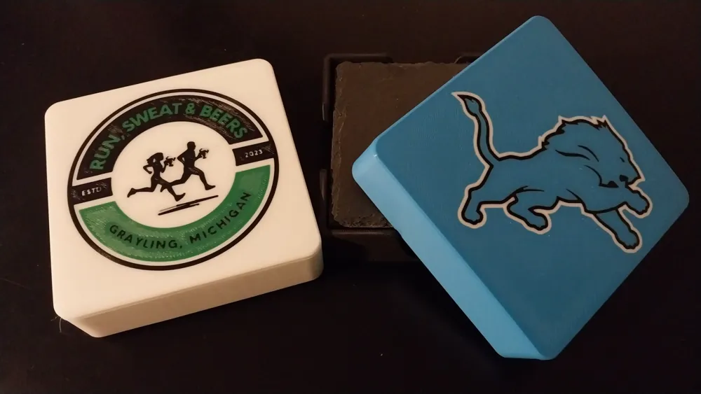 100mm slate coaster holder. - Free 3D Print Model - MakerWorld