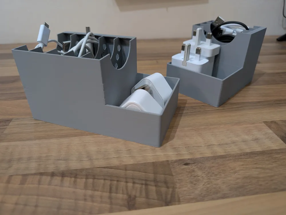 Storage Organizing Boxes for Cables & Plugs - Free 3D Print Model ...